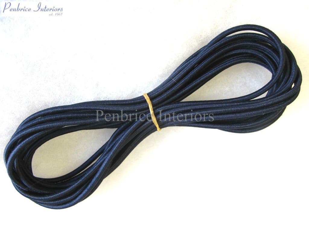 150mts of Navy blue 3mm bungee cord Elasticated string Shock cord ...